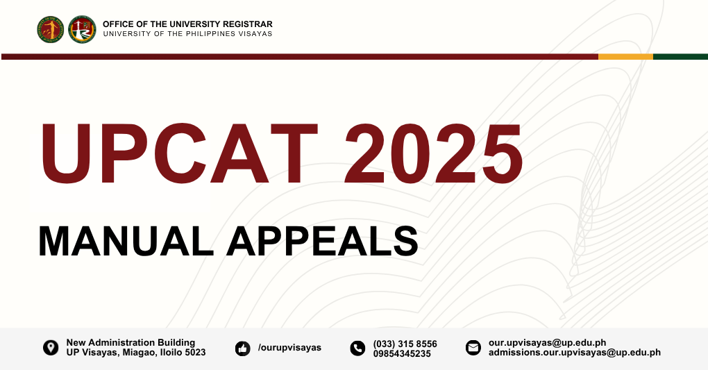 UPCAT 2025 Manual Appeals